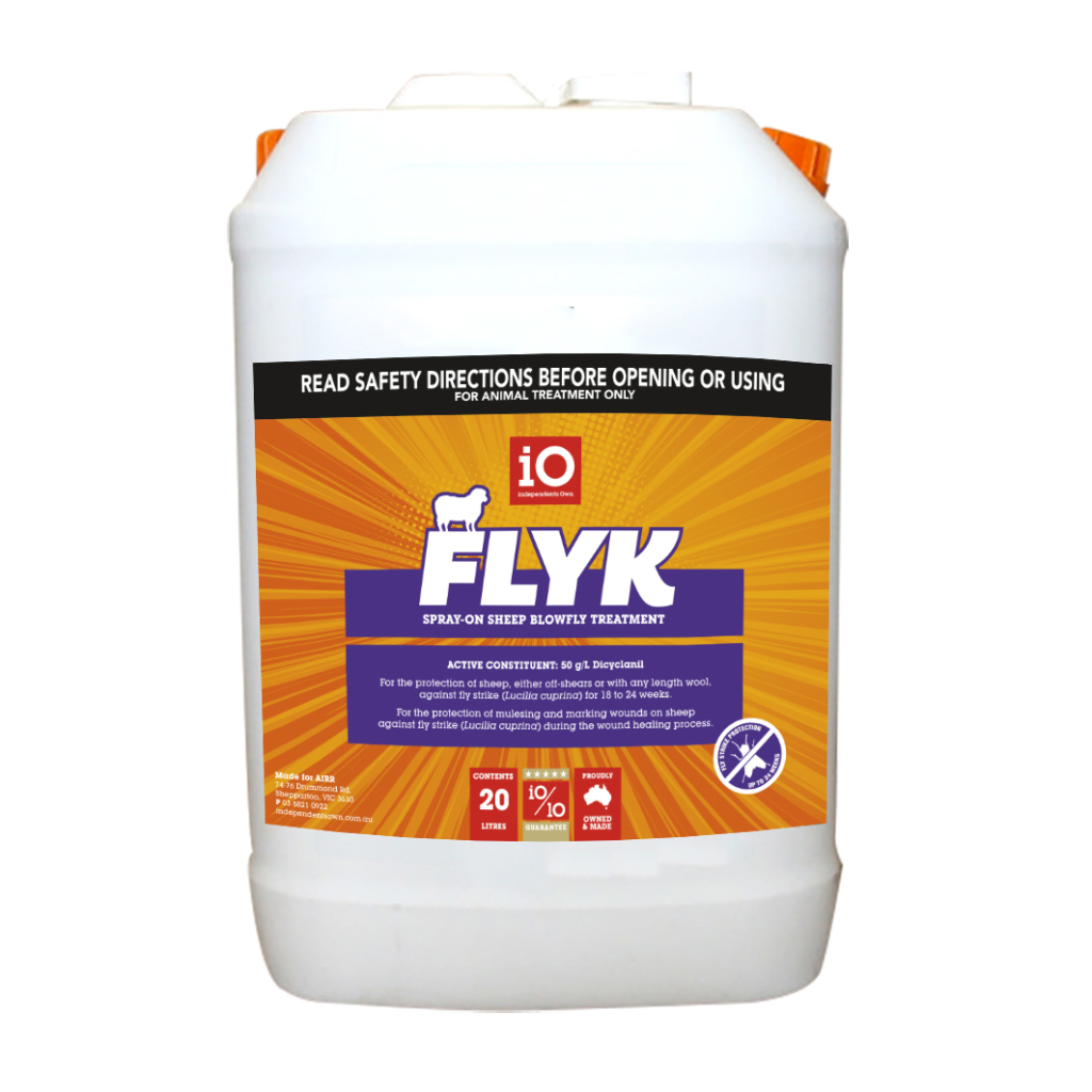 iO FLYK Spray-On Sheep Blowfly Treatment | Independents Own