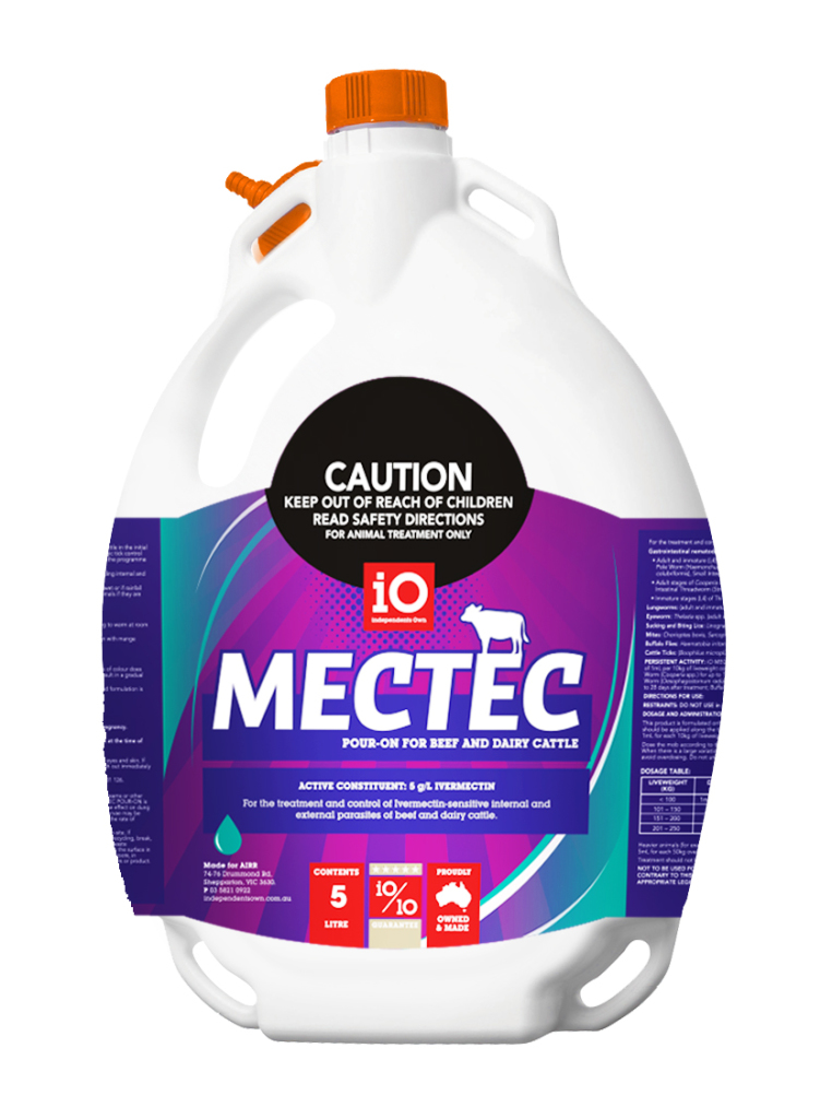 iO Mectec Pour-On for Beef and Dairy Cattle | Independents Own