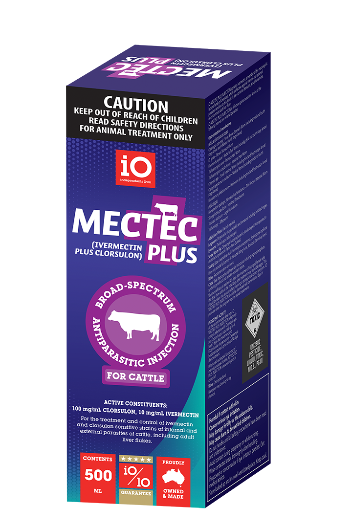 iO Mectec Plus Broad-Spectrum Antiparasitic Injection for Cattle ...